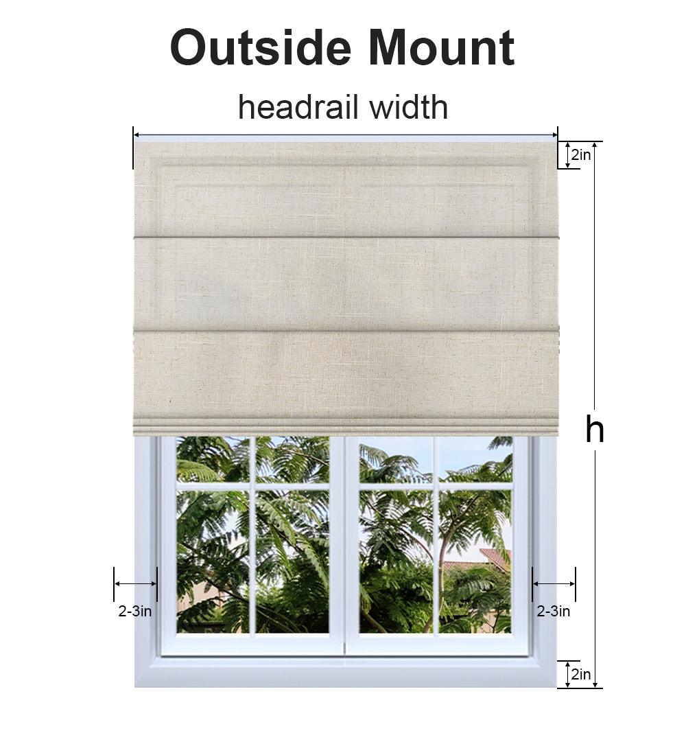 Berissa Double-Sided Crosshatch Linen Blackout Roman Shades – BERISSABLINDS