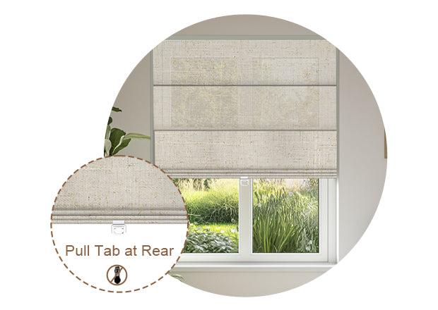 Berissa Double-Sided Crosshatch Linen Blackout Roman Shades – BERISSABLINDS